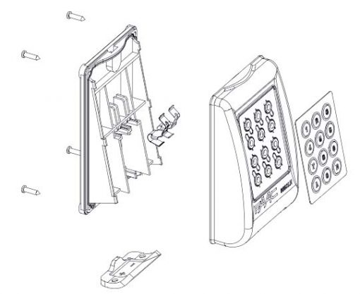 Front Panel Kit for FAAC KEYPAD Radio Keyboard (Ref: 63000685) - Allo ...