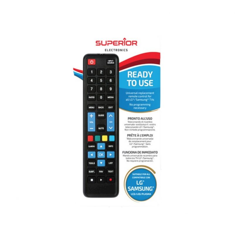 Universal Remote Control LG / SAMSUNG SUPERIOR SUPTRB006 - Allo ...